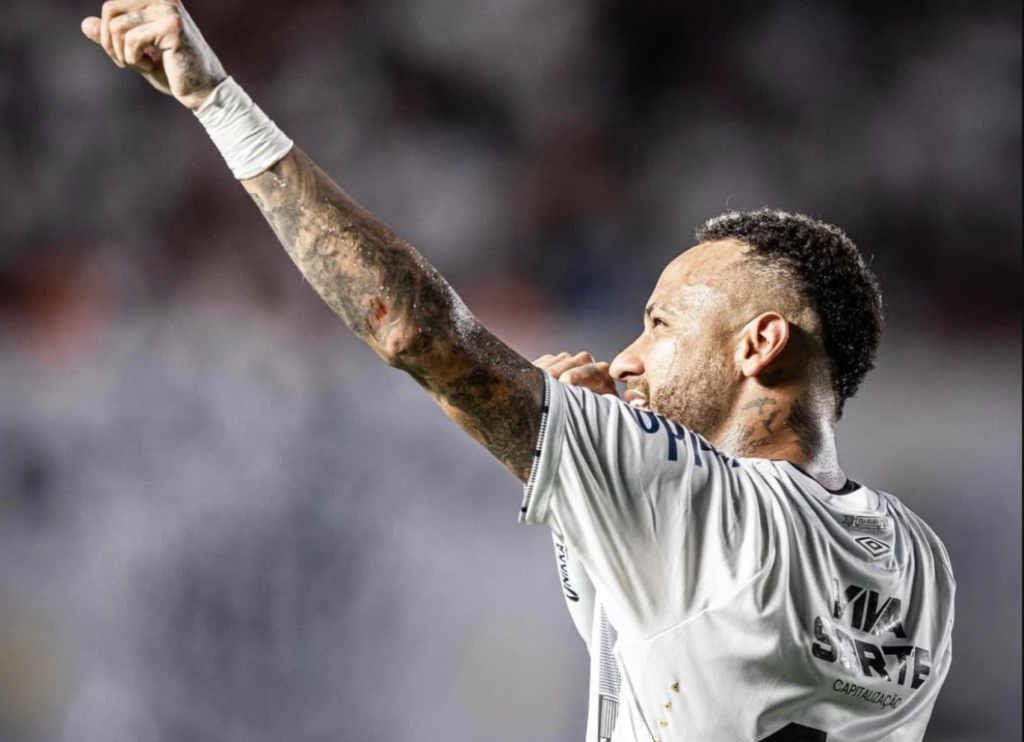 ¡Qué joya! Vea el golazo olímpico de Neymar con Santos